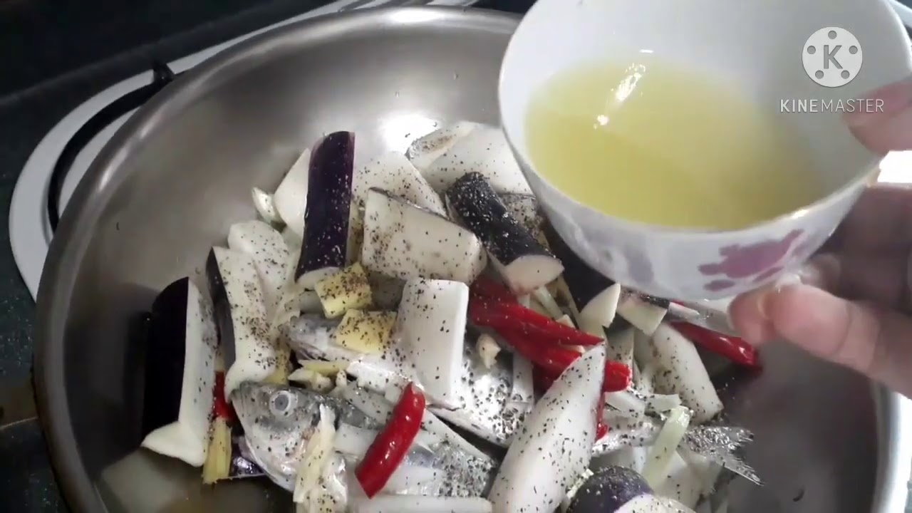 Paksiw na isda with talong and radish at lemon (ala carol) - YouTube