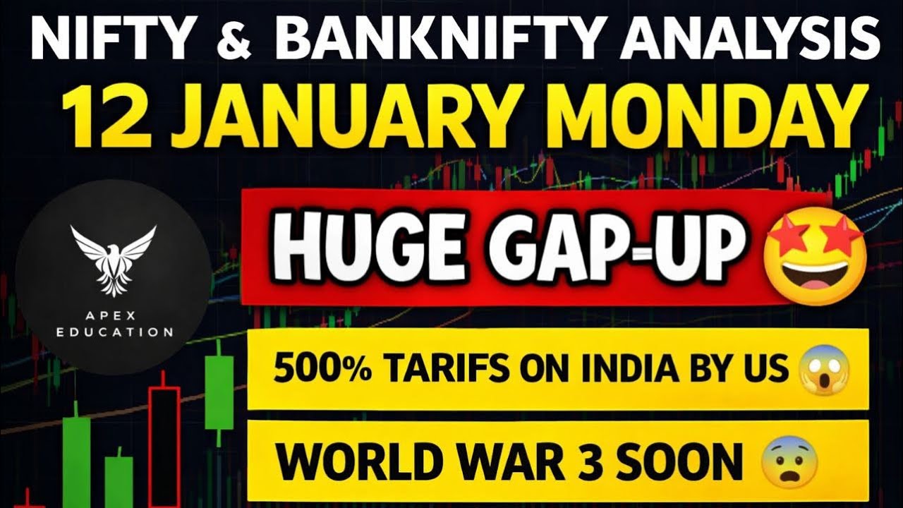 Nifty Monday Prediction | Bank Nifty Monday Prediction | 12 January ...