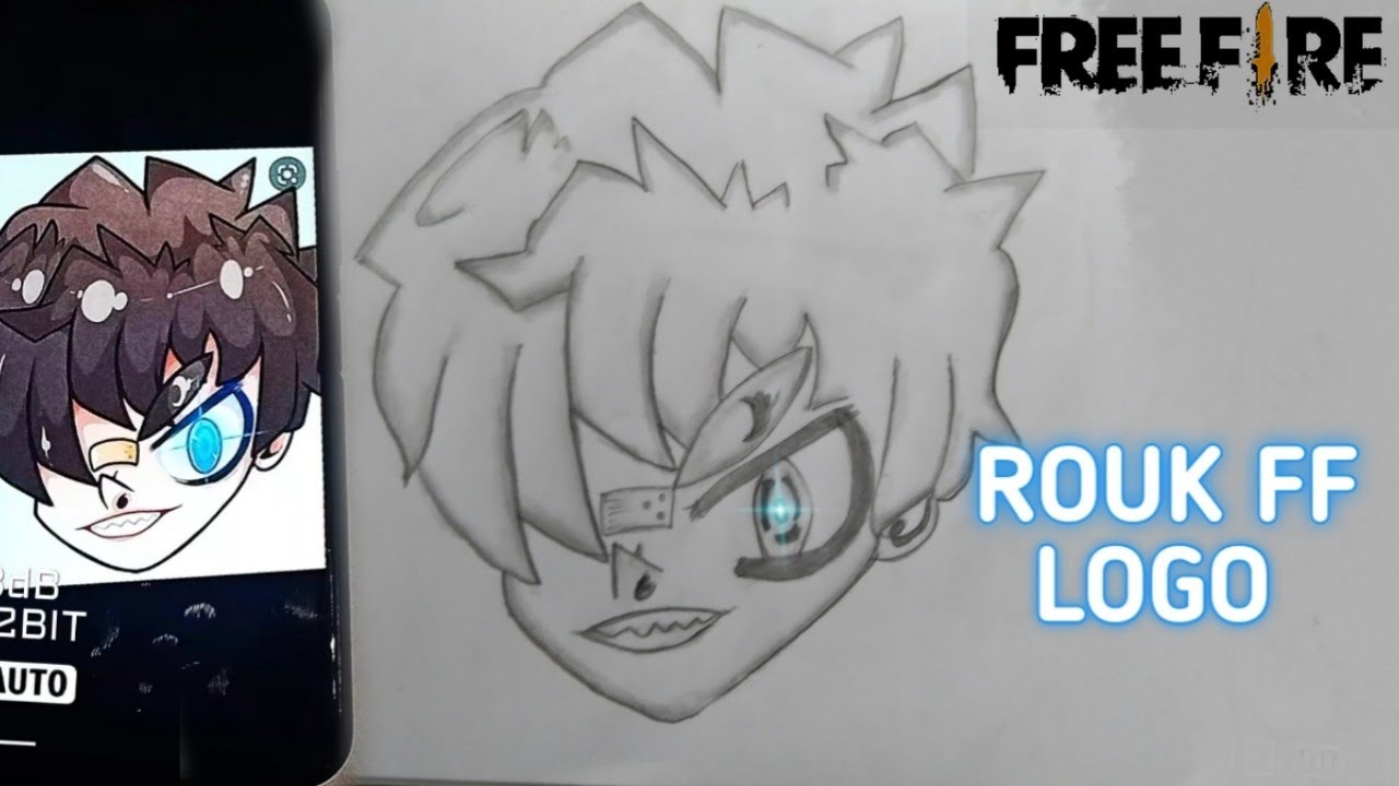 DRAWING RUOK FF LOGO - HOW TO RUOK FF LOGO - GARENA FREE FIRE - YouTube