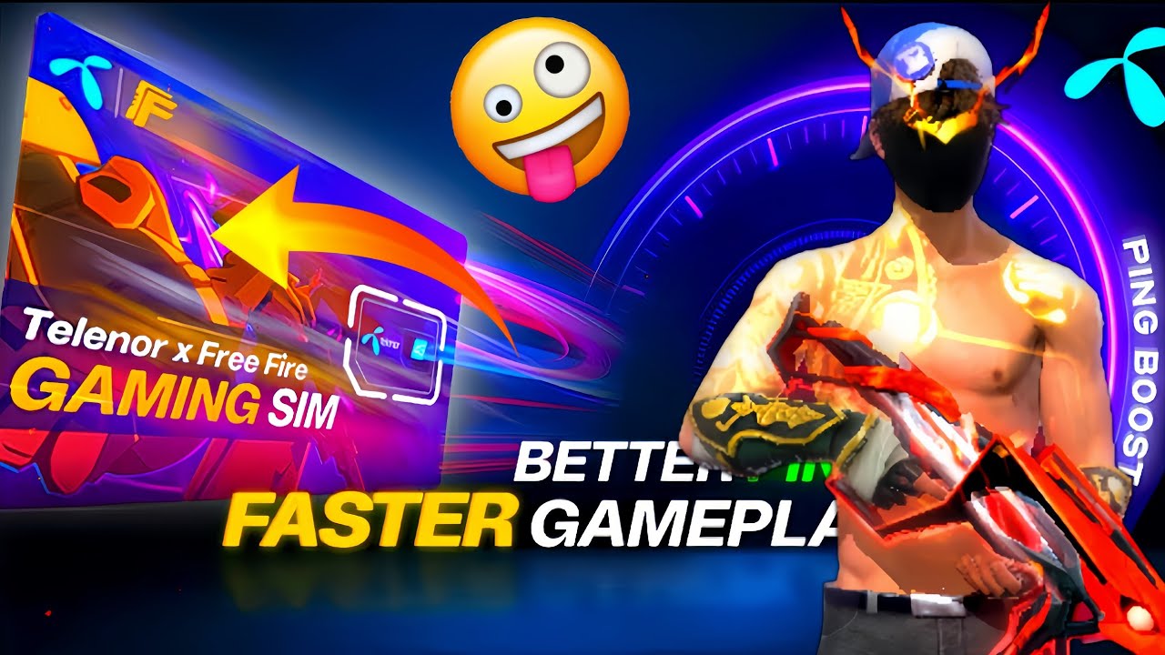 Telenor X Free Fire Gaming Sim In Pakistan Server | New Telenor Sim Better Ping Faster Gameplay ...