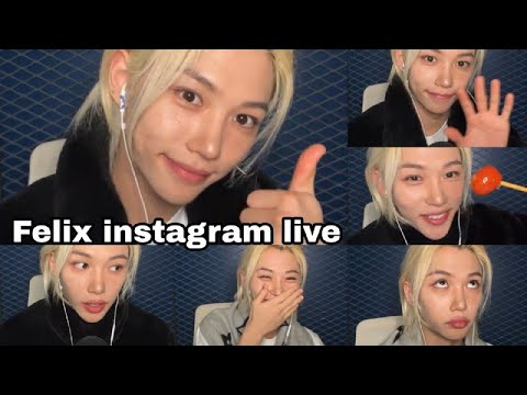 121923 STRAY KIDS Felix instagram live 펠릭스인스 타 그램에 라이브 스트림 - YouTube