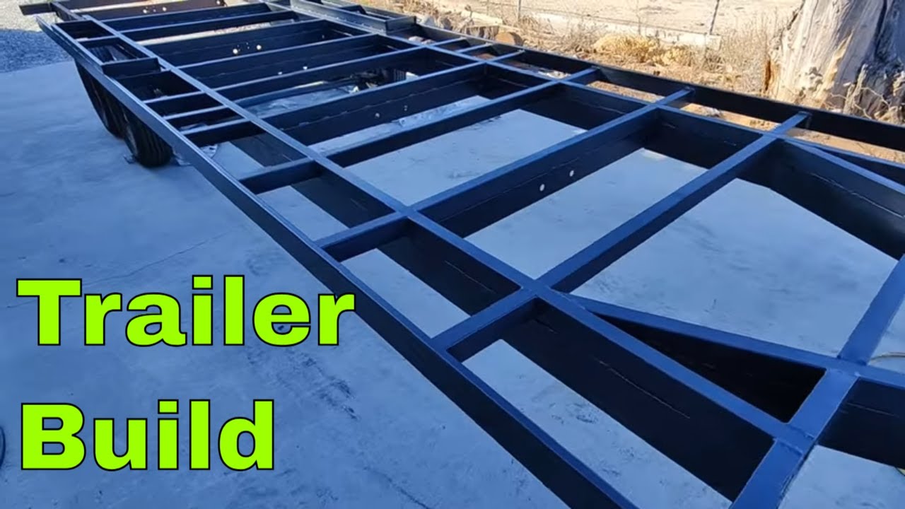 Trailer Build from RV trailer to Deck Over part 1 - YouTube