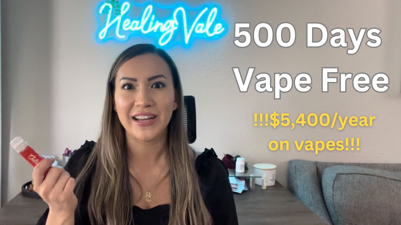 500 DAYS VAPE FREE | Quit vaping cold turkey! Tips on how to stay vape ...