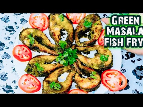 How To Make Green Masala Fish Fry Recipe | Masala Fish Fry | Crispy ...