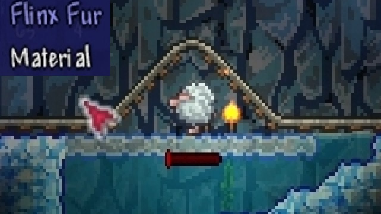 How to get Flinx Fur in Terraria - YouTube