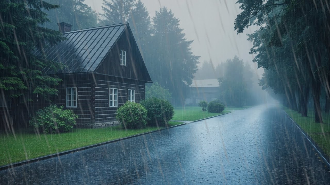 Midnight Thunderstorm With Rain Sounds | Relaxing Sleep Audio For ...