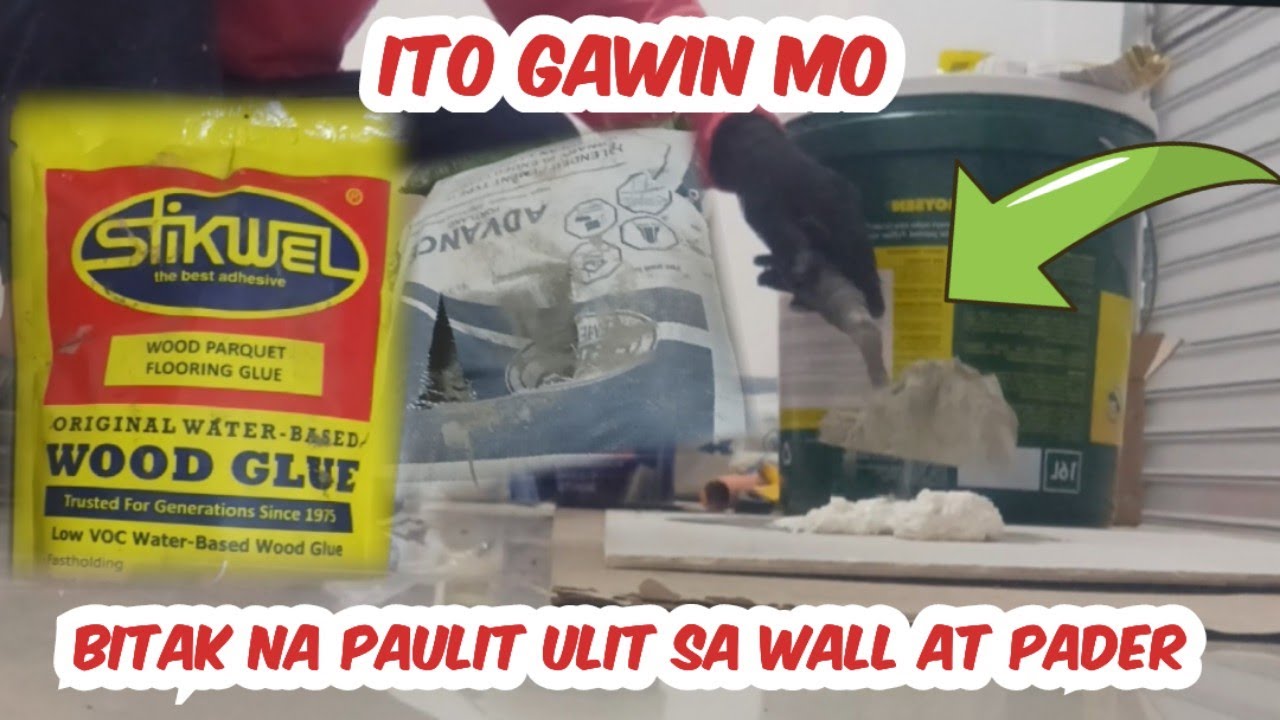 PAANO MATANGGAL ANG MGA BITAK SA WALL AT PADER - YouTube