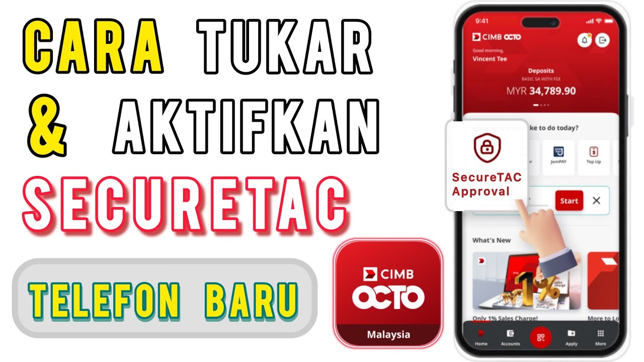 Cara Tukar Dan Aktifkan Securetac CIMB di Telefon Baru - YouTube