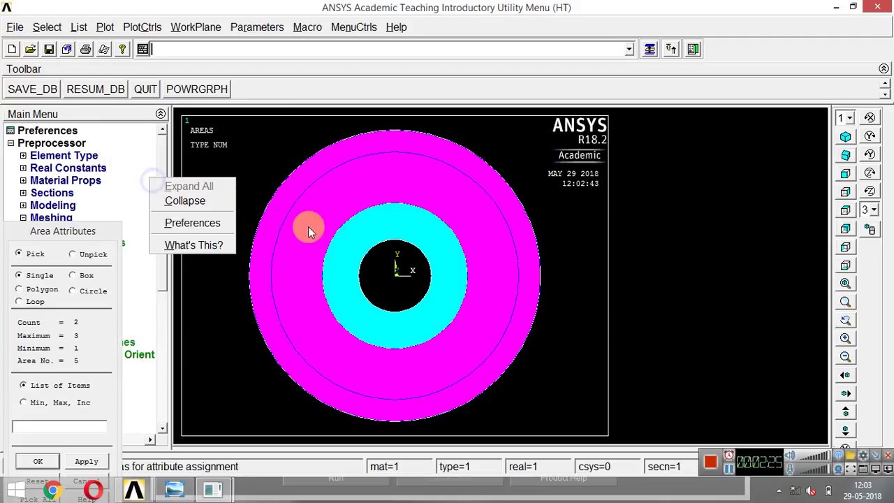 Thermal analysis of a thick walled pipe considering convection using ...