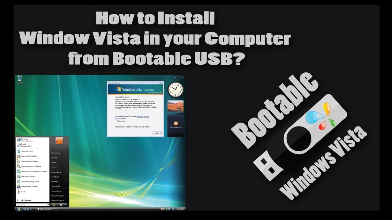 Window vista complete installation for PC and laptop | quickly install ...