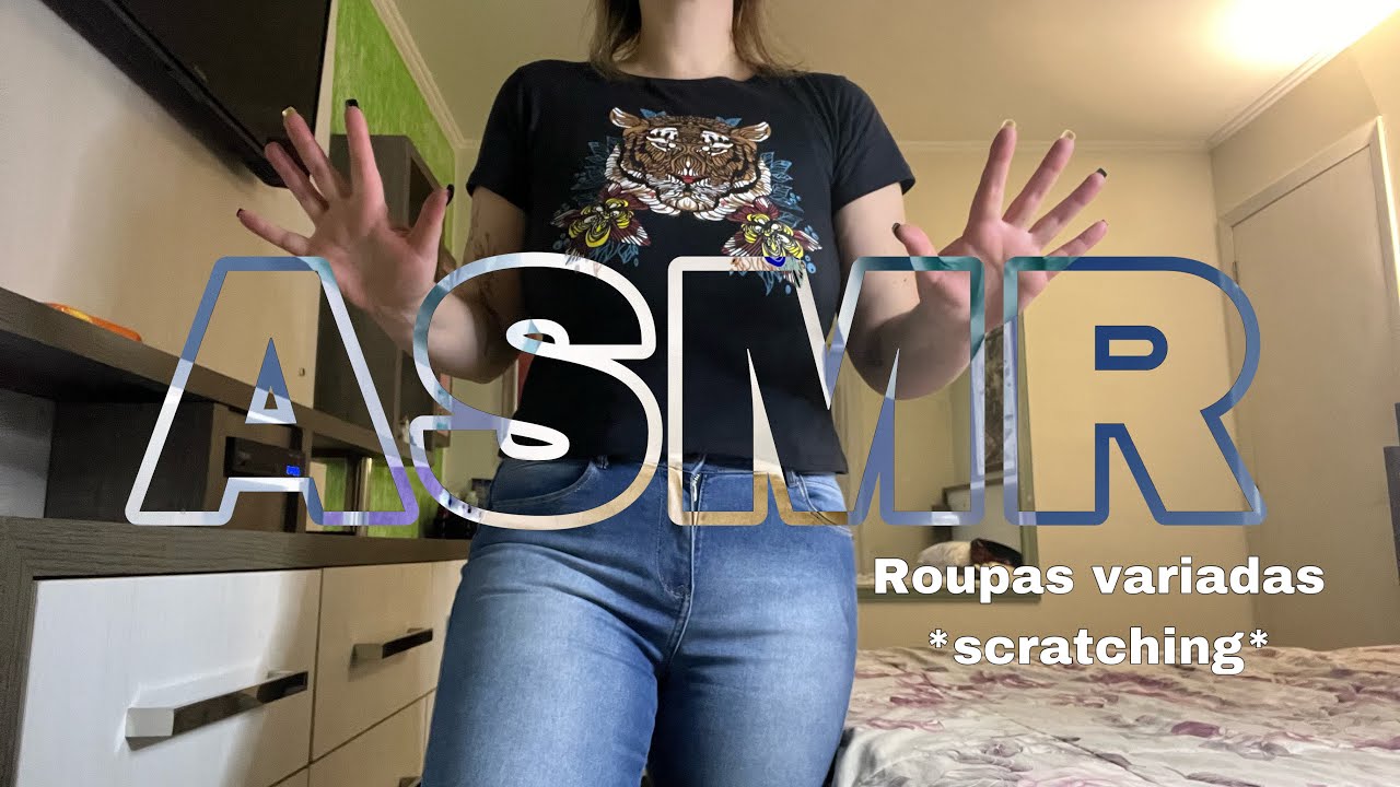 ASMR SCRATCHING - roupas variadas *fast* - YouTube