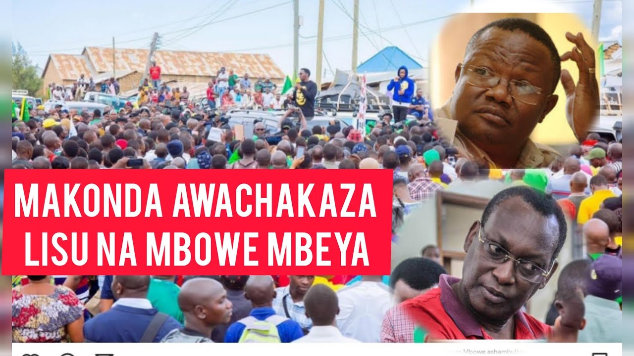 LISU NJOO NIKUCHAKAZE WEWE NA MBOWE! MAKONDA AKIWA MBEYA - YouTube