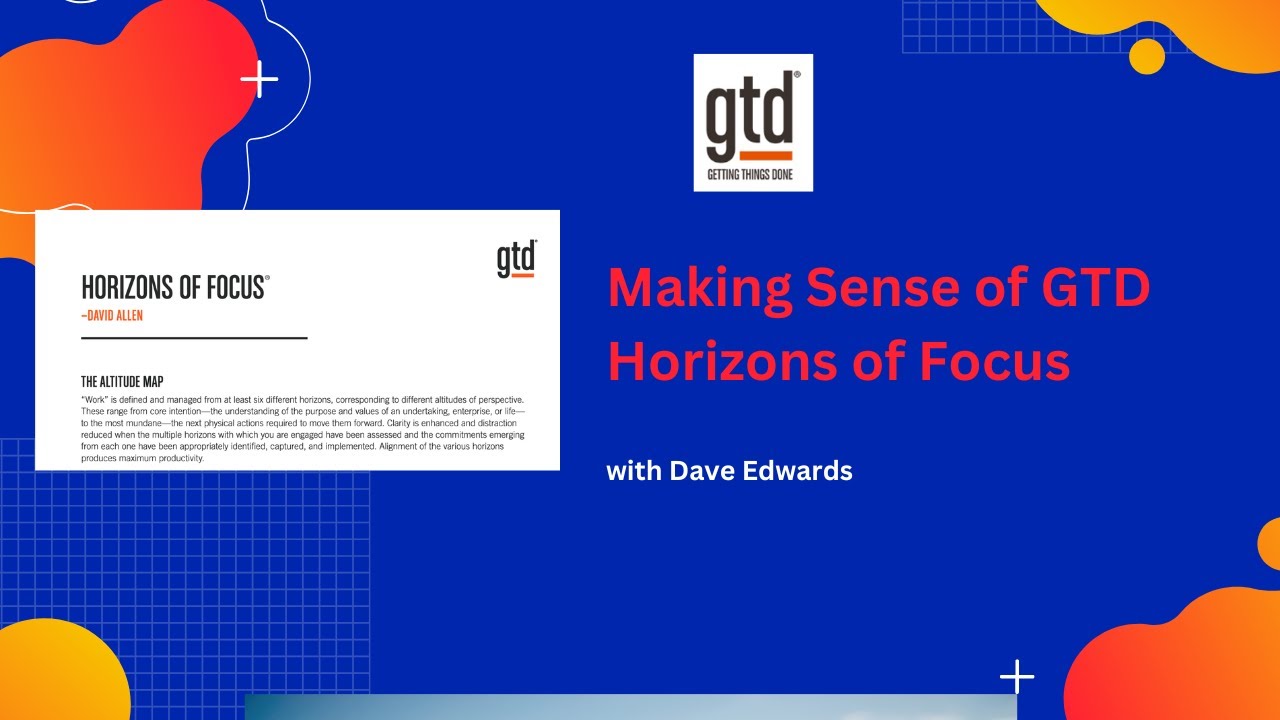 Putting GTD Horizons of Focus into Practice - YouTube