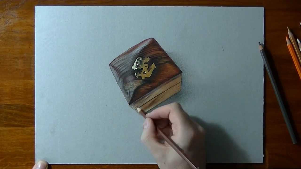 Speed Drawing Realistic Wood Texture - YouTube