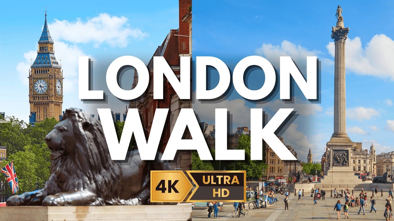 London Walk from Trafalgar Square to Waterloo Bridge | Iconic Streets ...