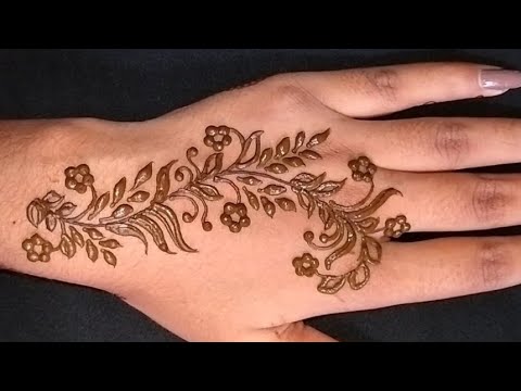 Designer and stylish mehandi leaves design | mehandi ka design ...
