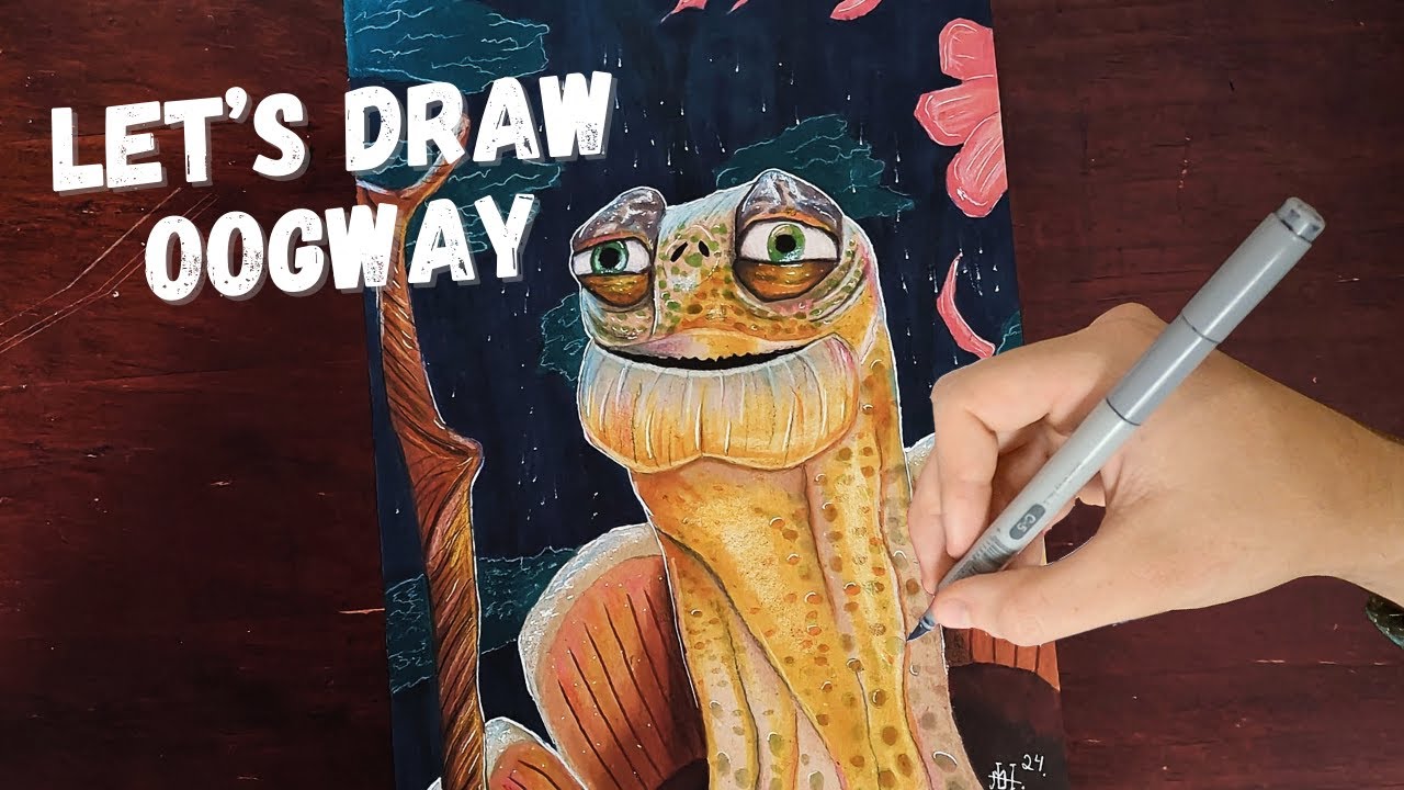 Let's draw master Oogway | Kung-Fu Panda drawing - YouTube