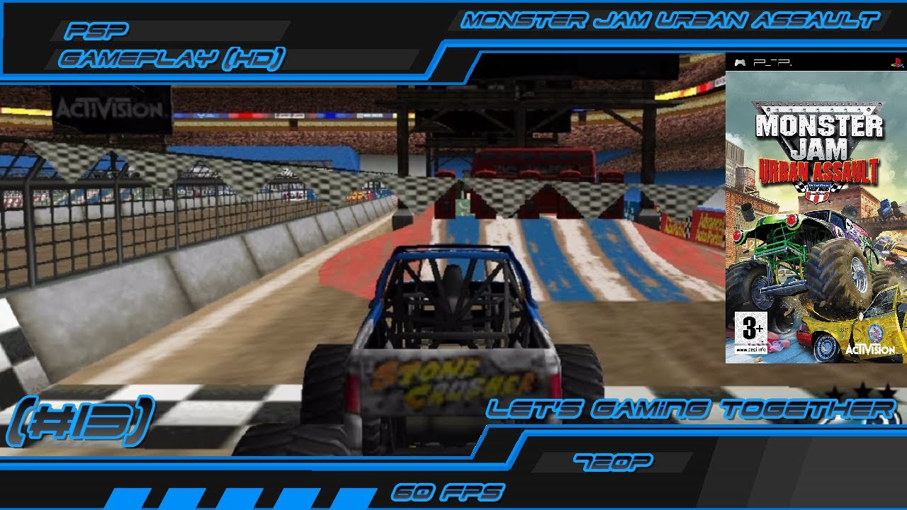 (#13) Monster Jam: Urban Assault - PSP Gameplay [HD] - YouTube