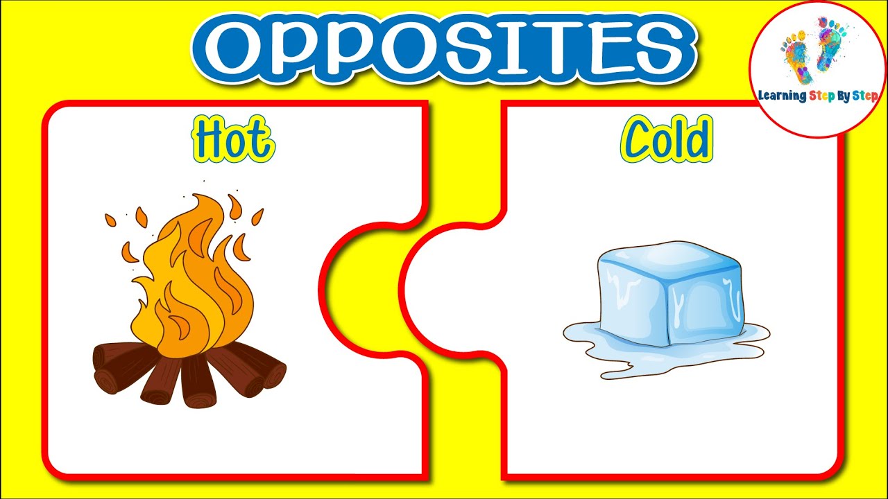 Opposite Words and Sentences for Kids | Learning Antonyms for Preschool ...