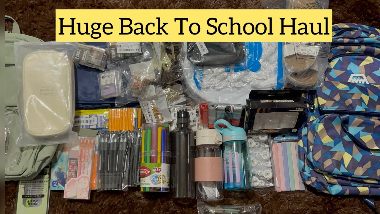 Back To School Supplies Haul | Huge School Supplies Haul 2024 | Lets ...