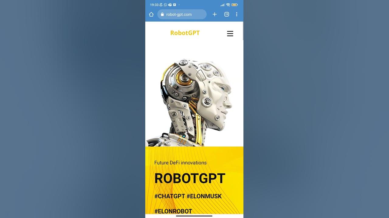 🔥🚨 RobotGPT the future crypto project. #RobotGPT #Elonmusk #ChatGPT - YouTube