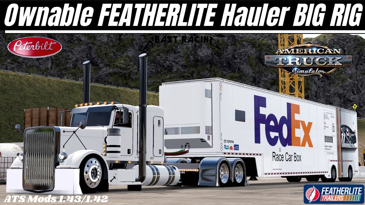 American Truck Simulator | Ownable FEATHERLITE Hauler (BIG RIG) [ATS 1. ...