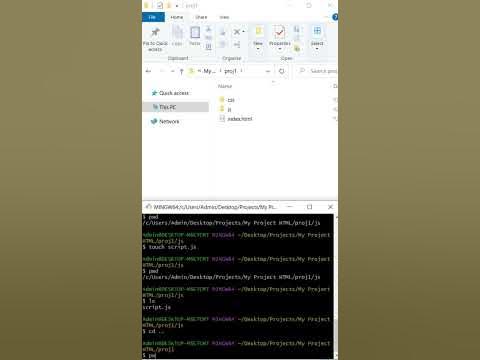 1. Create Project Folder using Git Bash - YouTube