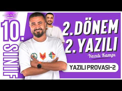 10.Sınıf Matematik 2.Dönem 2.Yazılı Yazılı Provası-2 | YAZILI KAMPI | Rehber Matematik