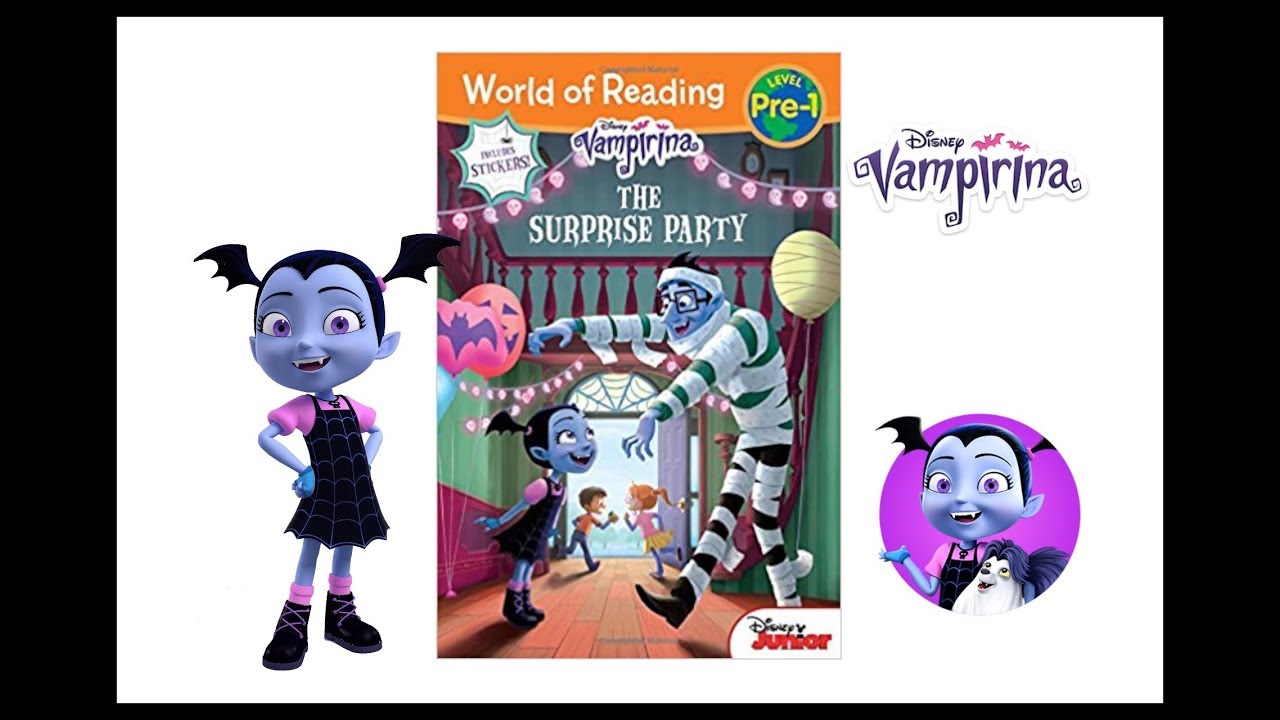 Disney Vampirina The Surprise Party Read Aloud Books for Toddlers, Kids and Children - YouTube