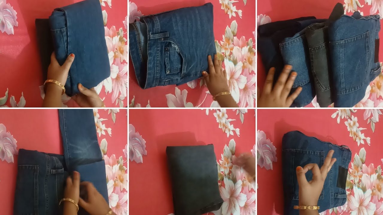 Pants Folding 7 hacks / tricks😮( প্যান্টস ভাজ করার হ্যাক্স/ ট্রিক্স)। # ...