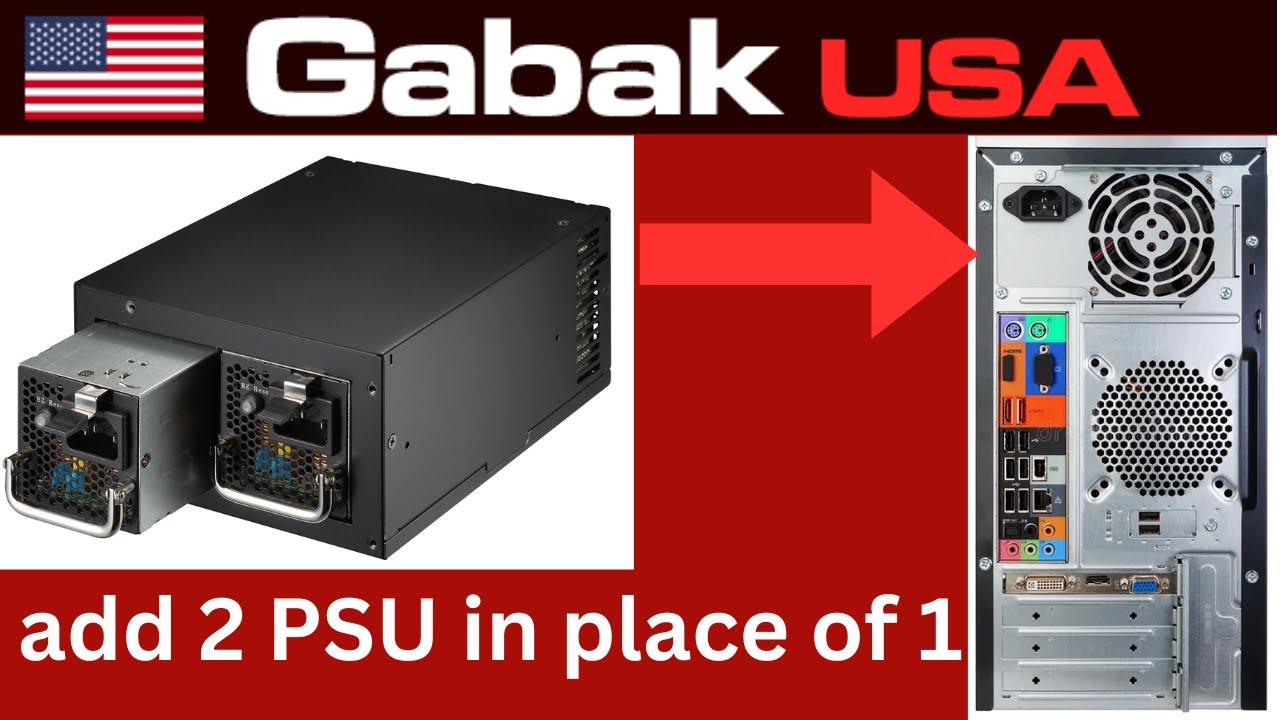how to install 2 power supplies in a PC for power redundancy ...