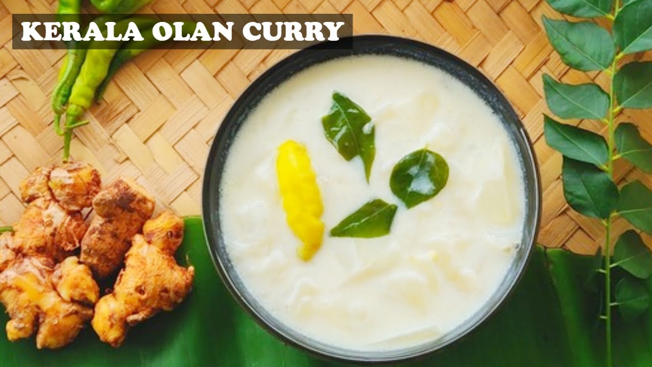 Kumbalanga Olan Curry | Quick And Simple Olan | Thrissur Style Olan ...