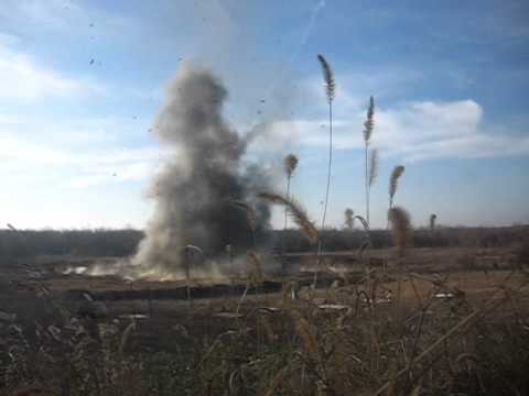 Demo- 40lbs. Cratering Charge! - YouTube