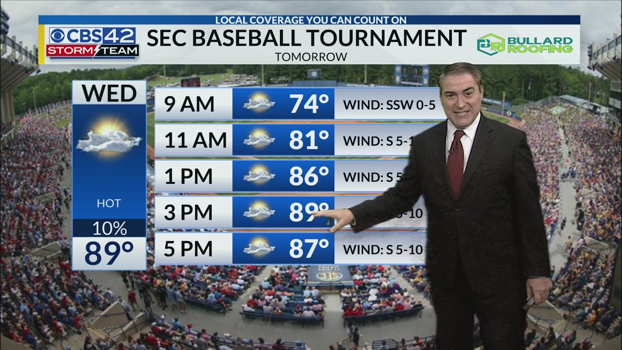 May 21st CBS42 News @ 10pm Weather Update - YouTube