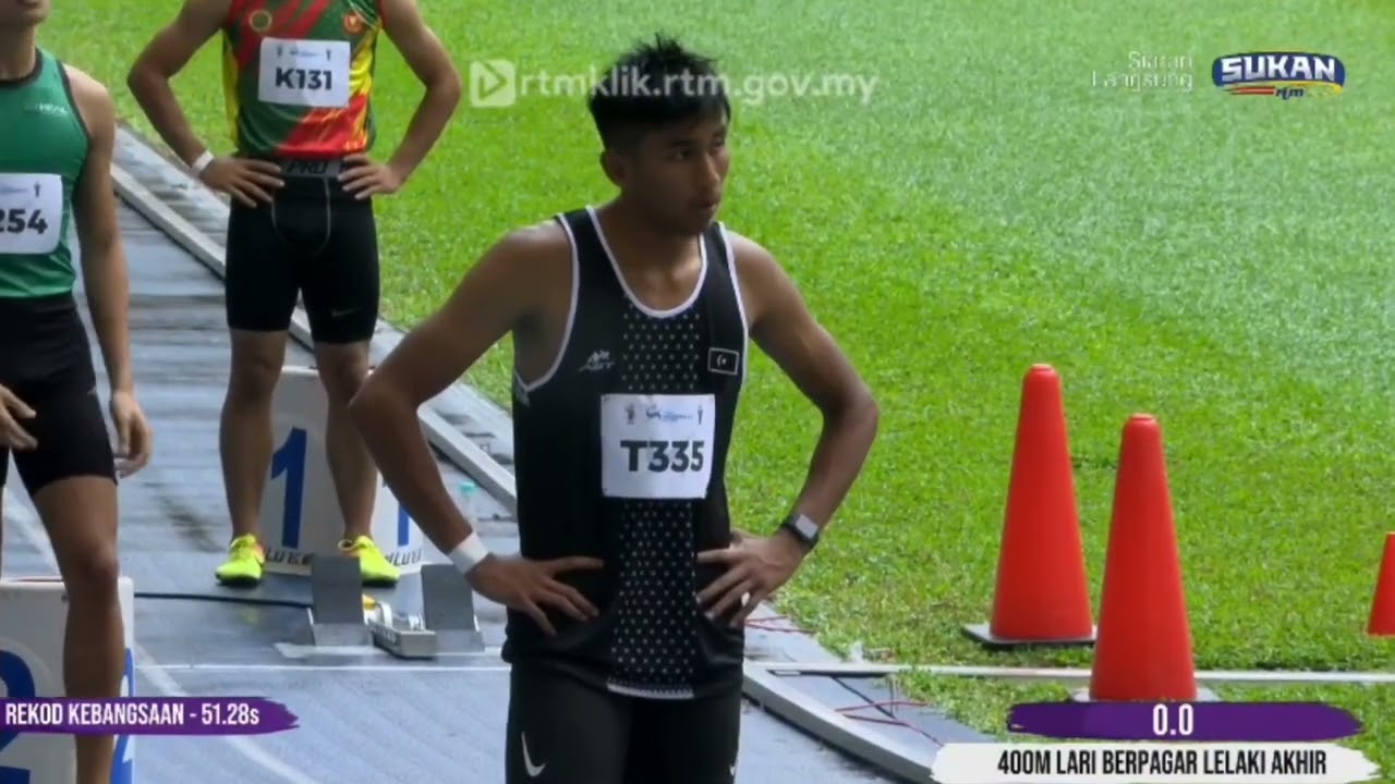 SUKMA 2022 - 400M LARI BERPAGAR LELAKI AKHIR - YouTube
