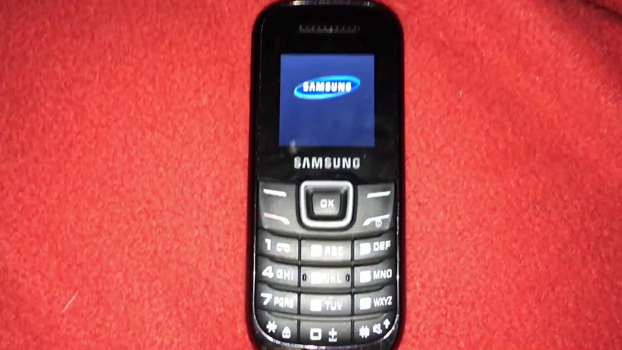 Samsung GT-E1200 startup and shutdown - YouTube