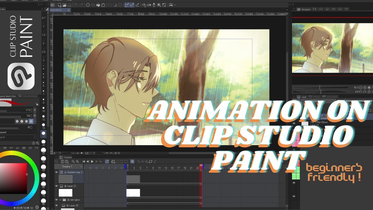 Animation on clip Studio paint for beginners #CSP - YouTube