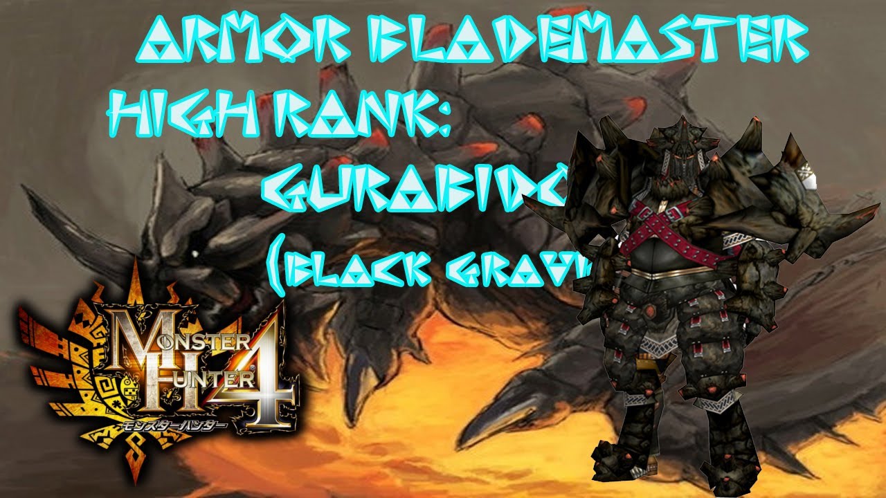 MH4 Armor Blademaster HR: Black Gravios analysis / MH4 Armadura ...