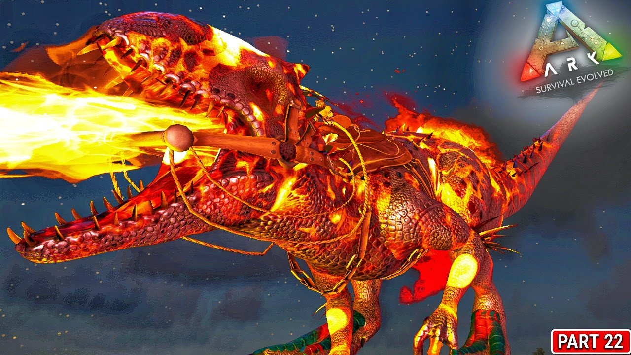 1 Billion Health Flame indominus rex Boss Faming 🔥: ARK MEGA Modded ...