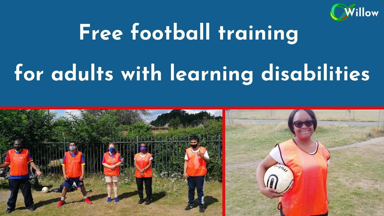 Football training for adults with learning disabilities - YouTube