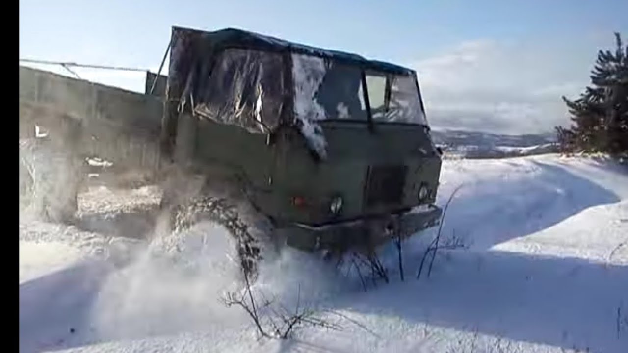 Military truck in snow Tam 110 t7 jna army - YouTube