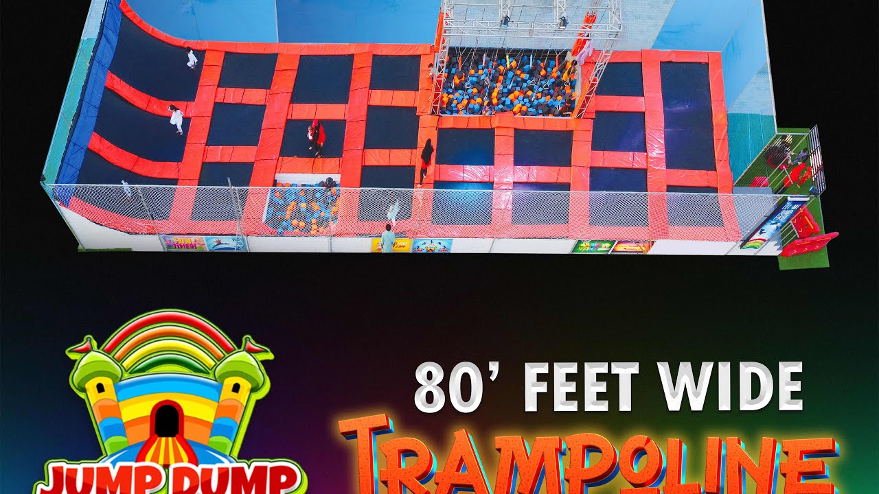 Punjab’s biggest 80 feet wide trampoline Park!😍 - YouTube