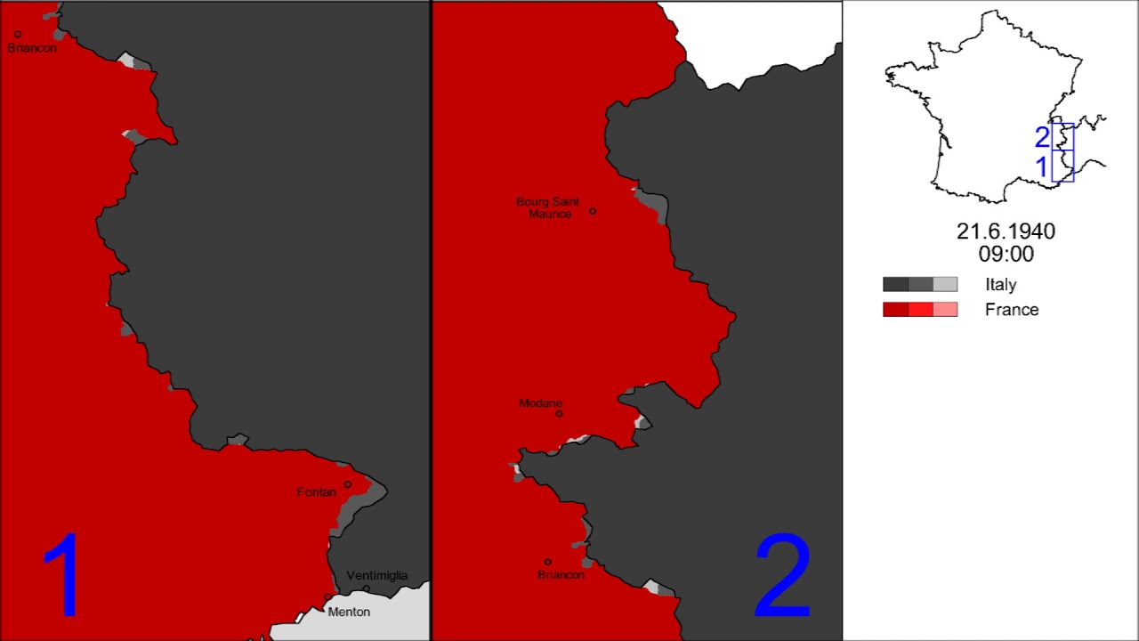 Italian Invasion of France 1940, Every hour - YouTube