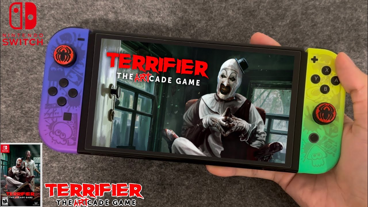 TERRIFIER The ArtCade Game on Nintendo Switch Oled Gameplay - YouTube
