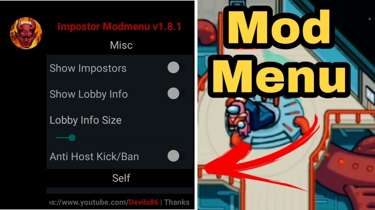 Among Us - modo menú hack - YouTube