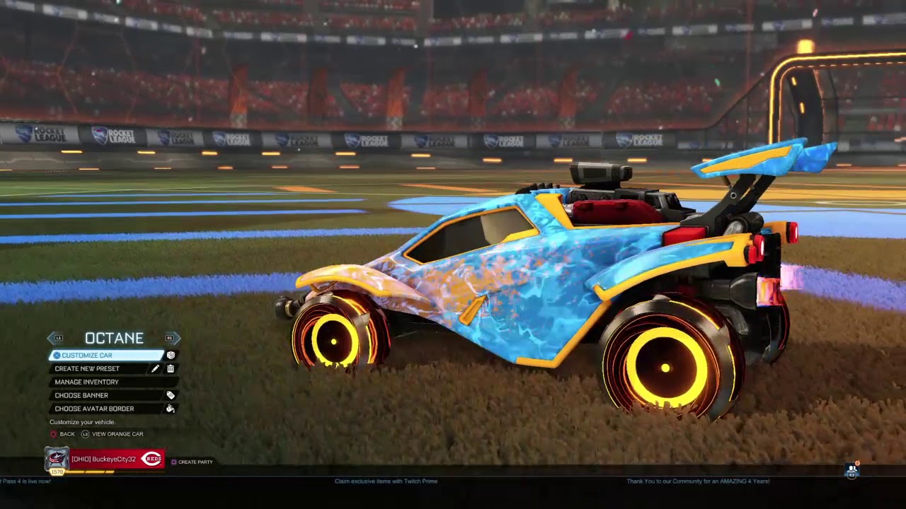 Rocket League® irradiator orange infinite - YouTube