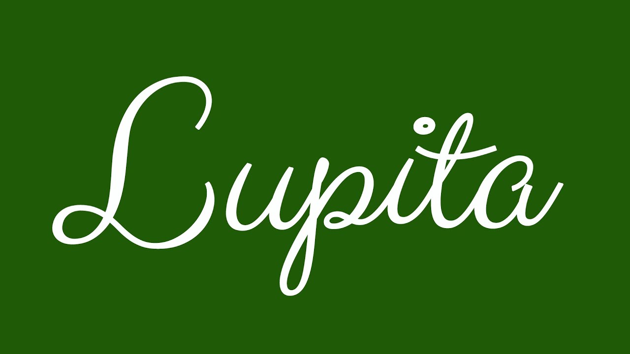 Learn how to Sign the Name Lupita Stylishly in Cursive Writing - YouTube