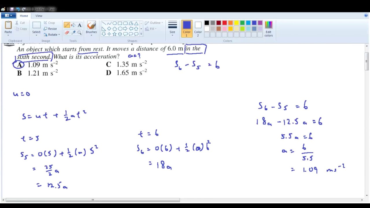 F4 C2 Physics OF Effective Practice pg 9 Q5 需要结合AM F5 C8的知识点。 - YouTube