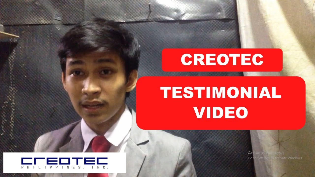 Creotec Testimonial Video | #CreotecWorkImmersionNewNormal - YouTube