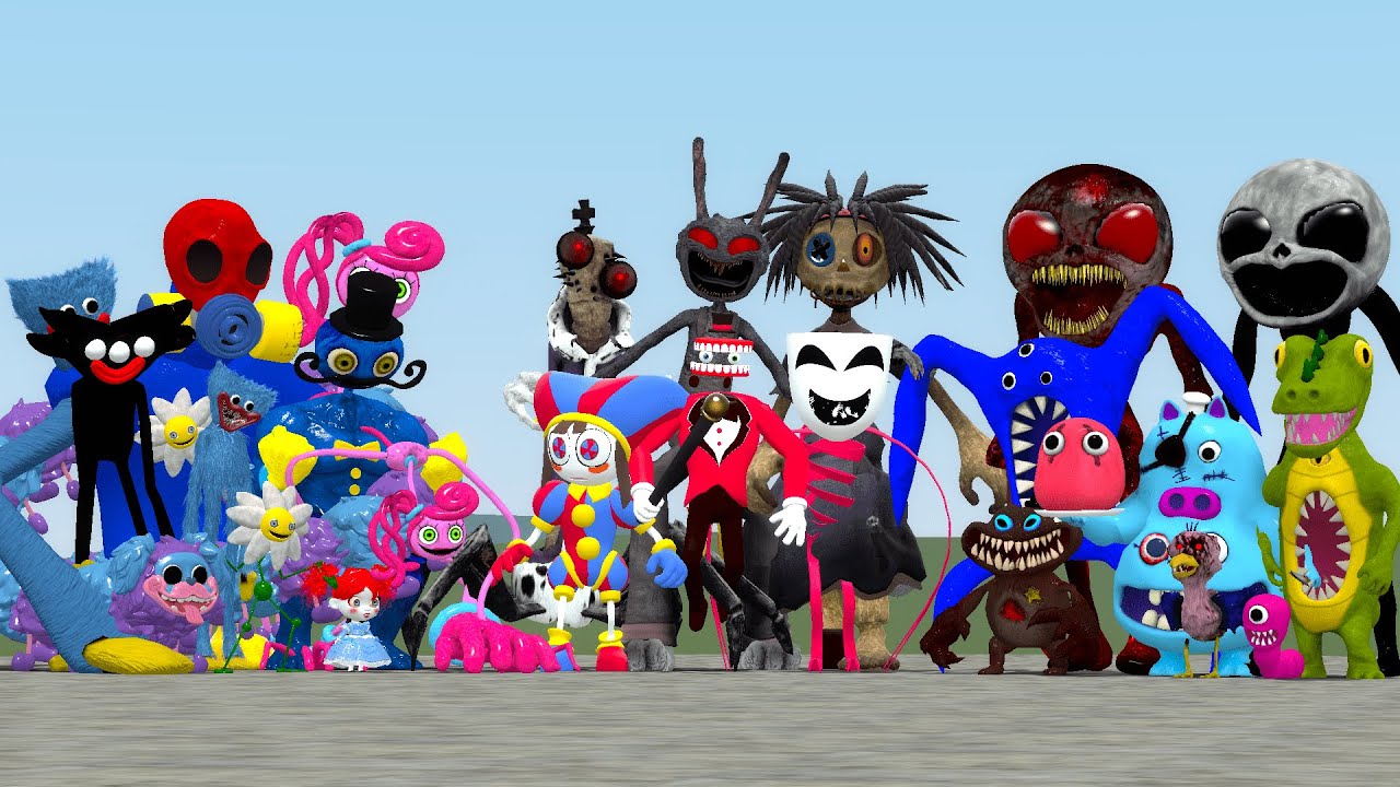 AMAZING DIGITAL CICRUS CHARACTERS VS ALL POPPY PLAYTIME VS ALL GARTEN ...